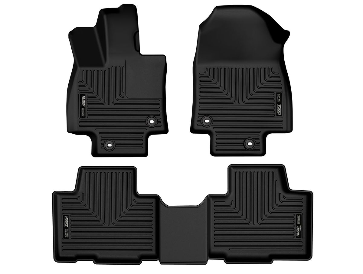 Husky Liners WeatherBeater Front & Second Seat Floor Liners - 3 Piece ...